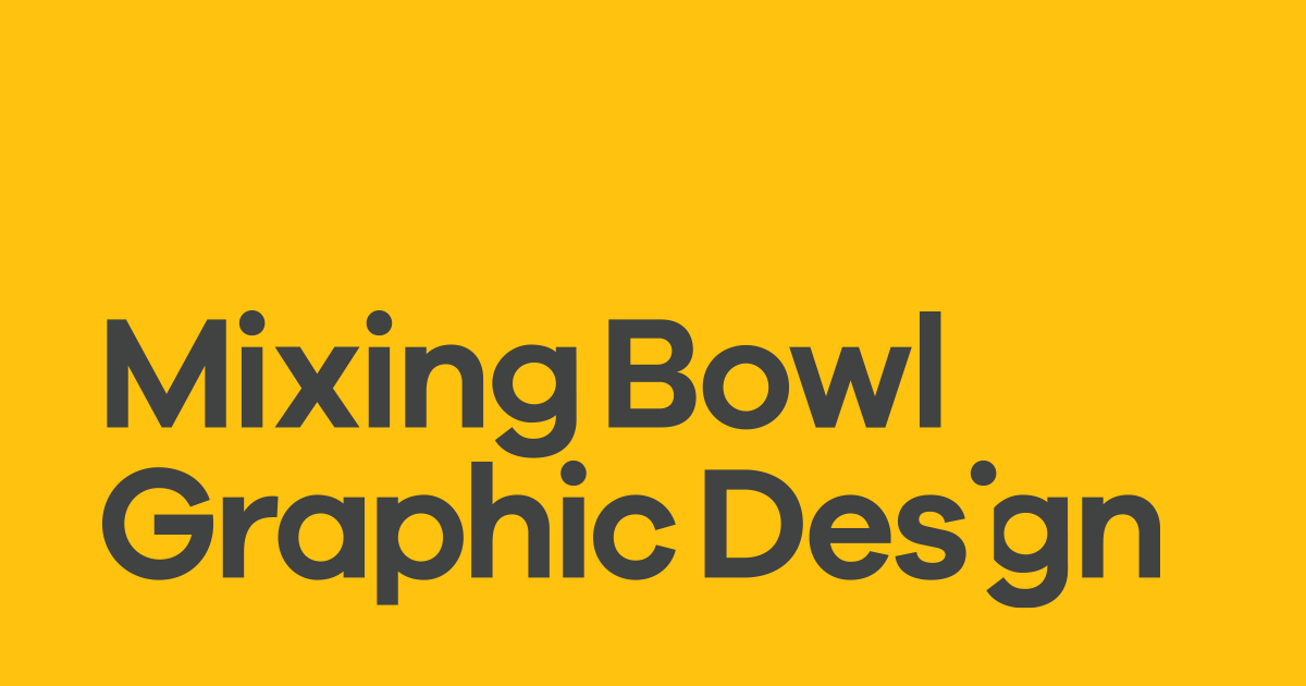 Mixing Bowl - Graphic Design